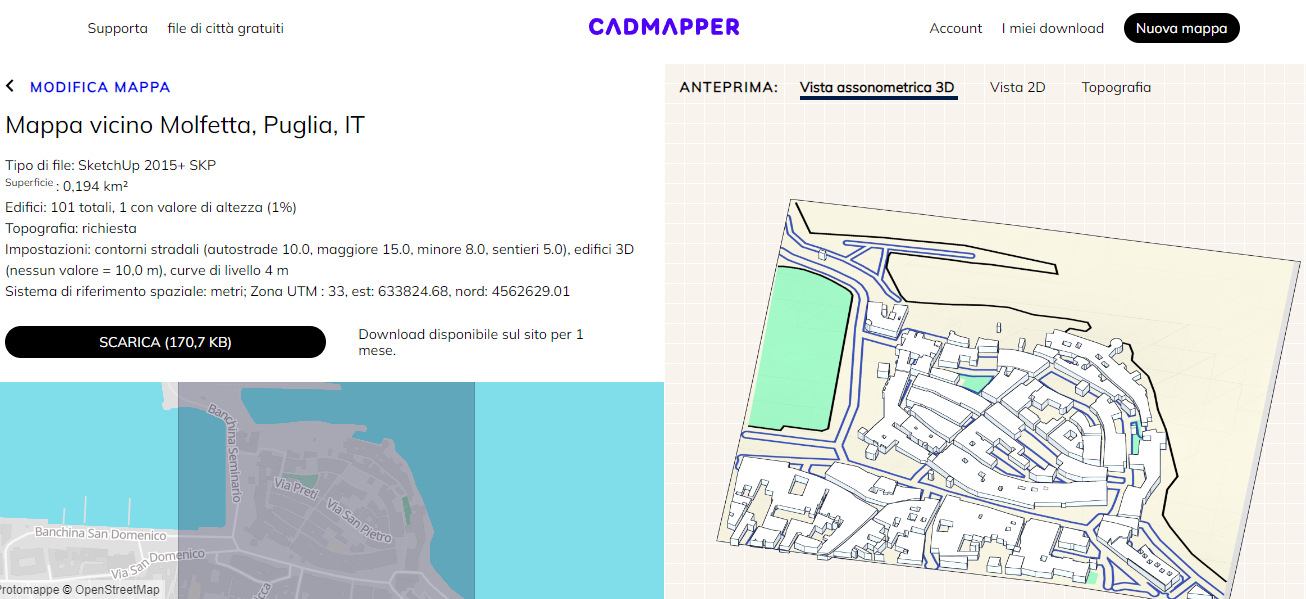 CADMAPPER- Applicazione on line per creare modelli di mappe 3D – abacoacanto